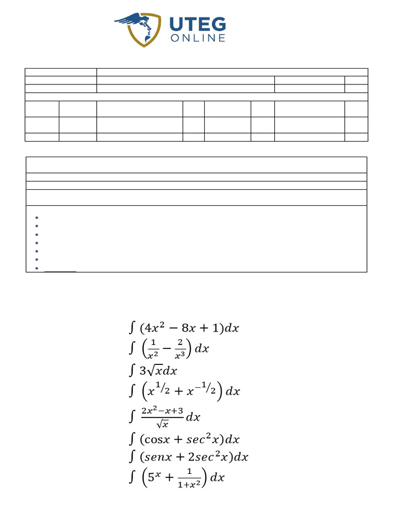 Taller.matematicas.ii.01 (1) | PDF | Integral