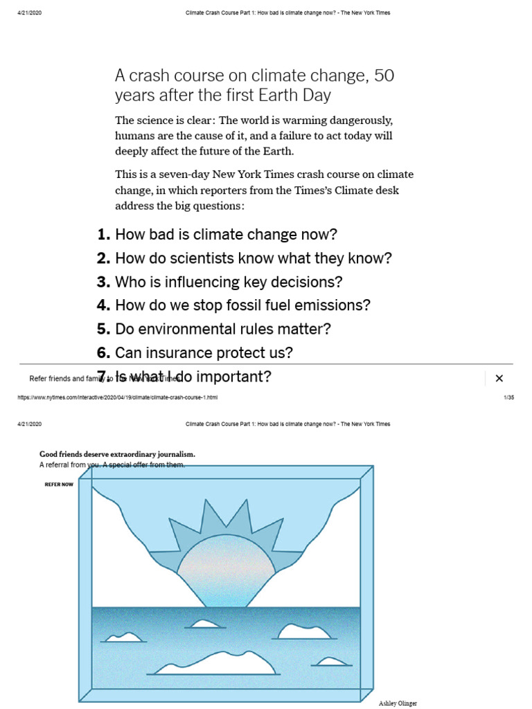 A Crash Course On Climate Change | PDF | Climate Change | Ice