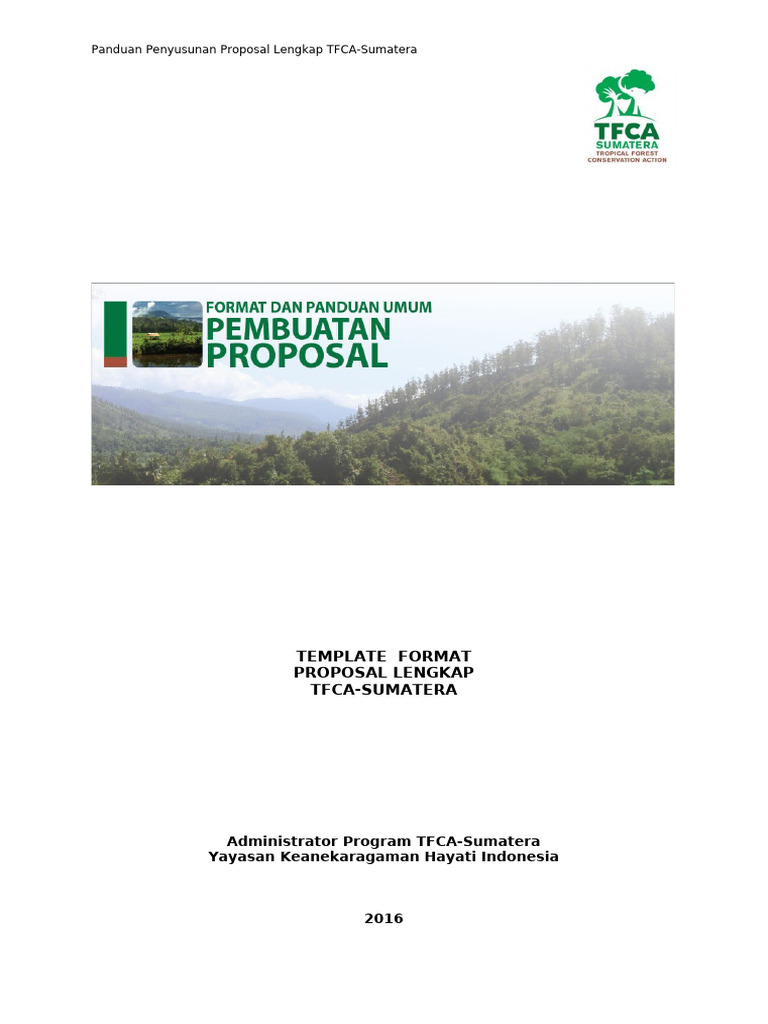 Template Word Format Proposal Lengkap 20161 | PDF