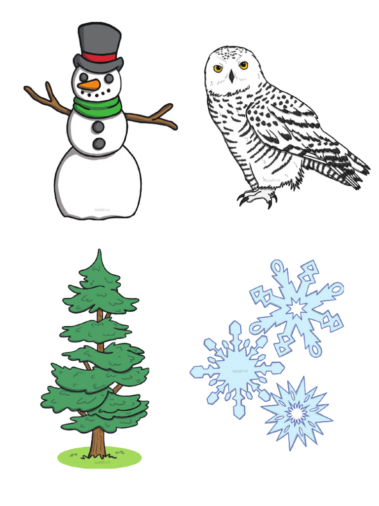 Winter Wonderland Cut-Outs | PDF