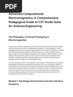 CST Antenna Design and Analysis Guide | PDF