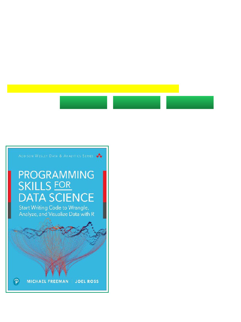 (Ebook) Programming Skills for Data Science: Start Writing Code to ...
