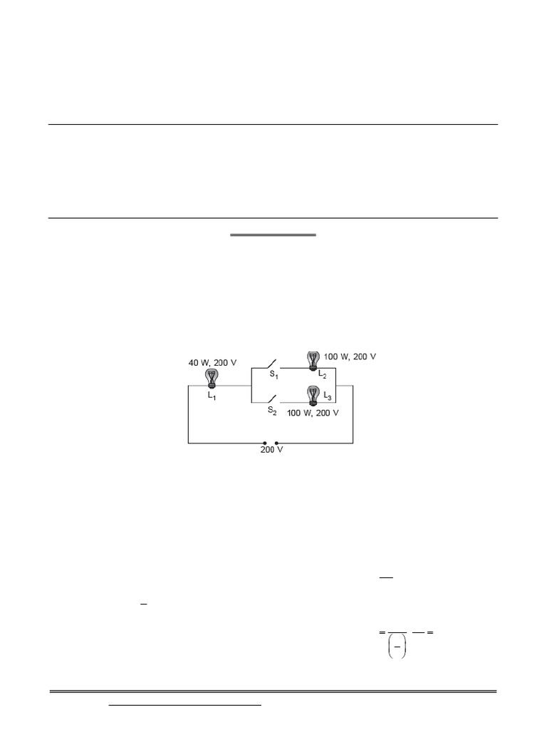 Current-Electricity-Practice-Paper Sol | PDF | Series And Parallel ...