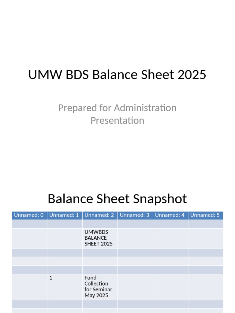 Balance Sheet Presentation | PDF