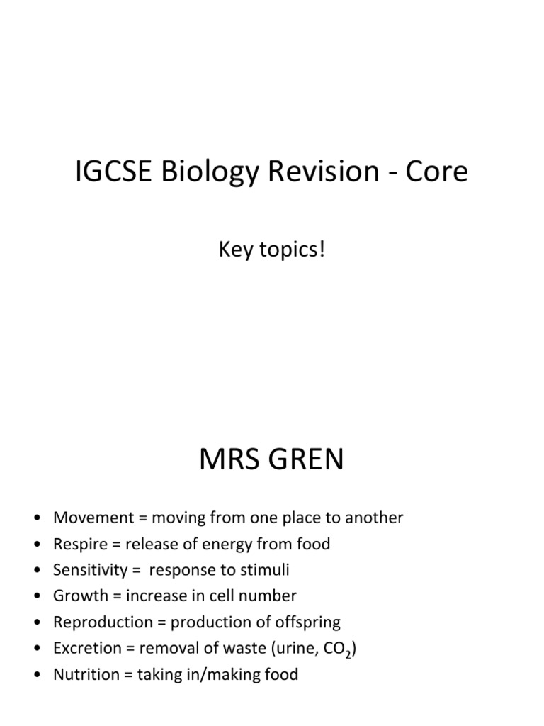 IGCSE Biology Revision | PDF | Allele | Genetics