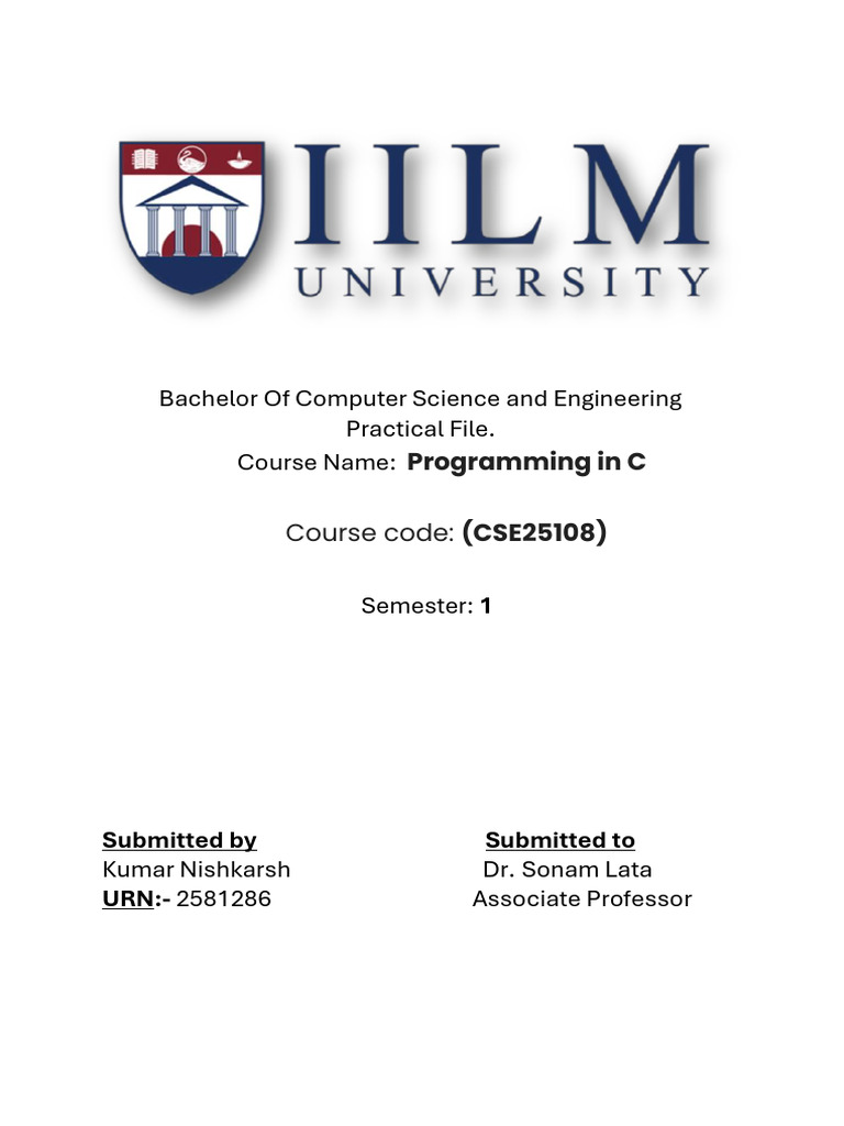 C Programming File | PDF | Computer Programming | Integer (Computer ...