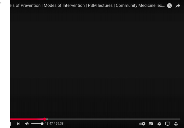 Levels of Prevention Modes of Intervention PSM Lectures Community ...