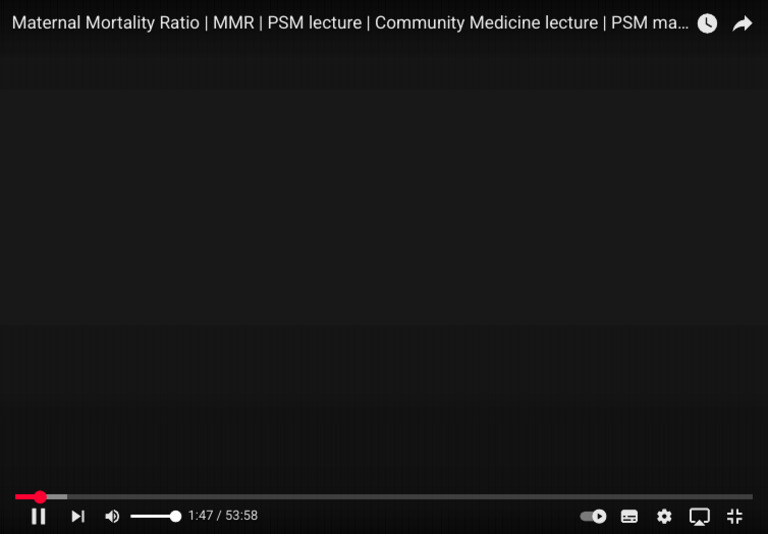 Maternal Mortality Ratio MMR PSM Lecture Community Medicine Lecture PSM Made Easy Arpit ...
