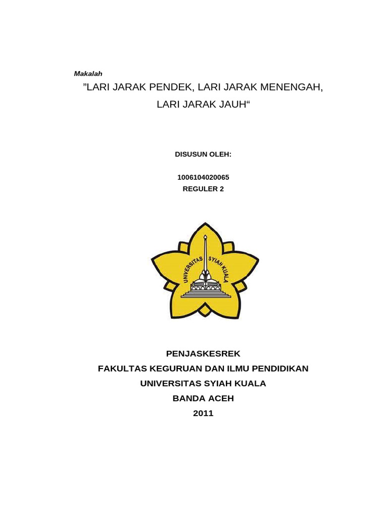 Teknik Lari Jarak Pendek dan Menengah | PDF