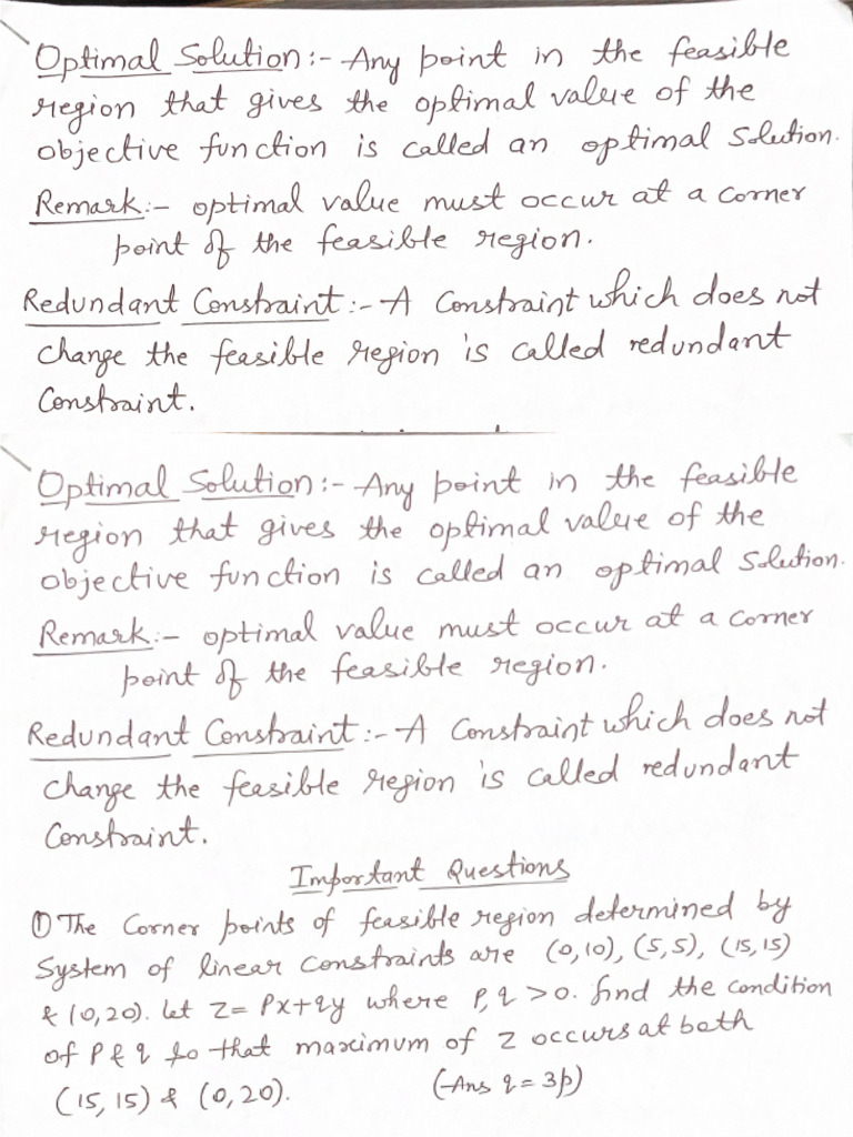 Linear Programming Theory | PDF