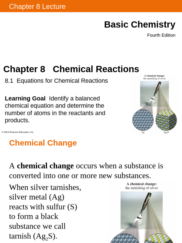 CH 8.chemical Reactions | PDF | Chemical Reactions | Chemical Substances