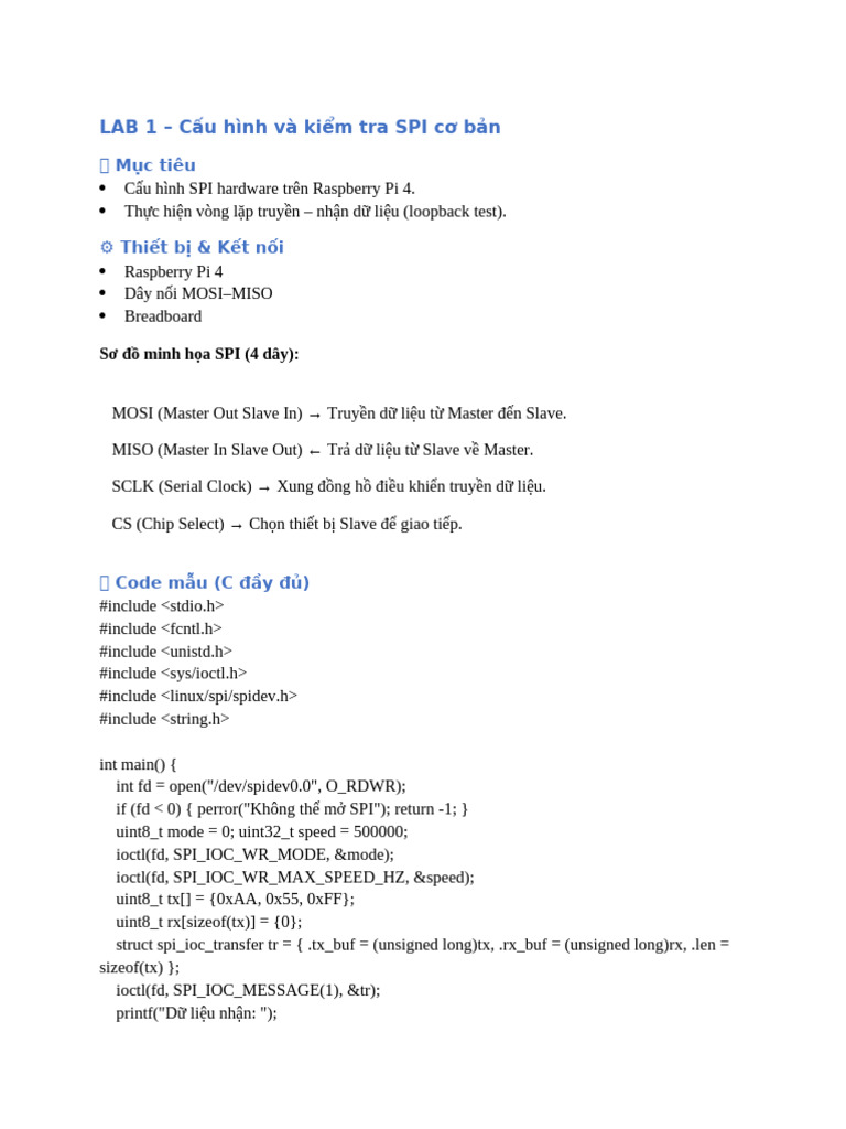 SPI Phan 1 | PDF