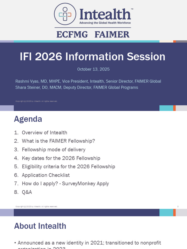 IFI 2026 Info Session Presentation Slides | PDF | Mentorship | Program ...