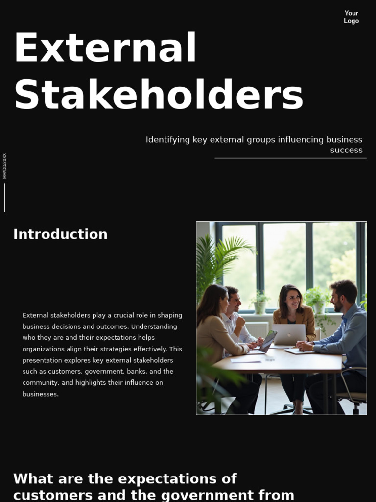 External Stakeholders | PDF | Taxes | Sustainability