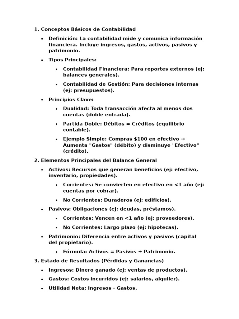 Conceptos Básicos de Contabilidad | PDF | Contabilidad | Industrias de ...