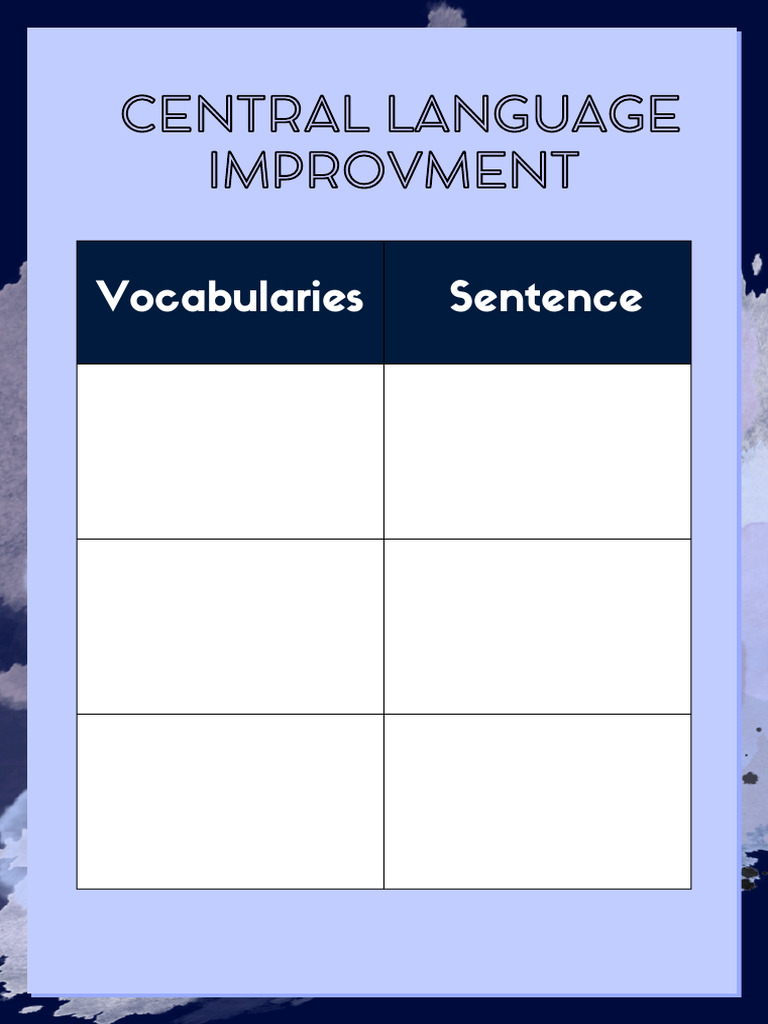 Vocabulary Building Reading Worksheet Colorful Pastel Table | PDF