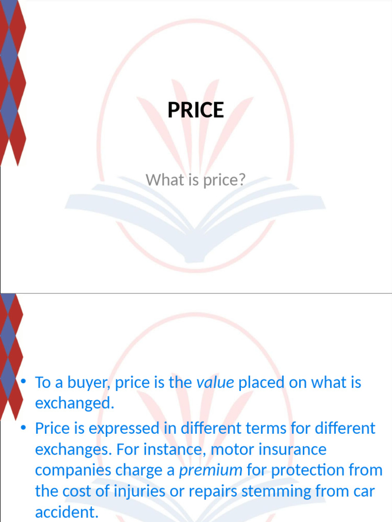 UNIT 3 - The Marketing Mix - PRICE-Promotion | PDF | Pricing | Sales