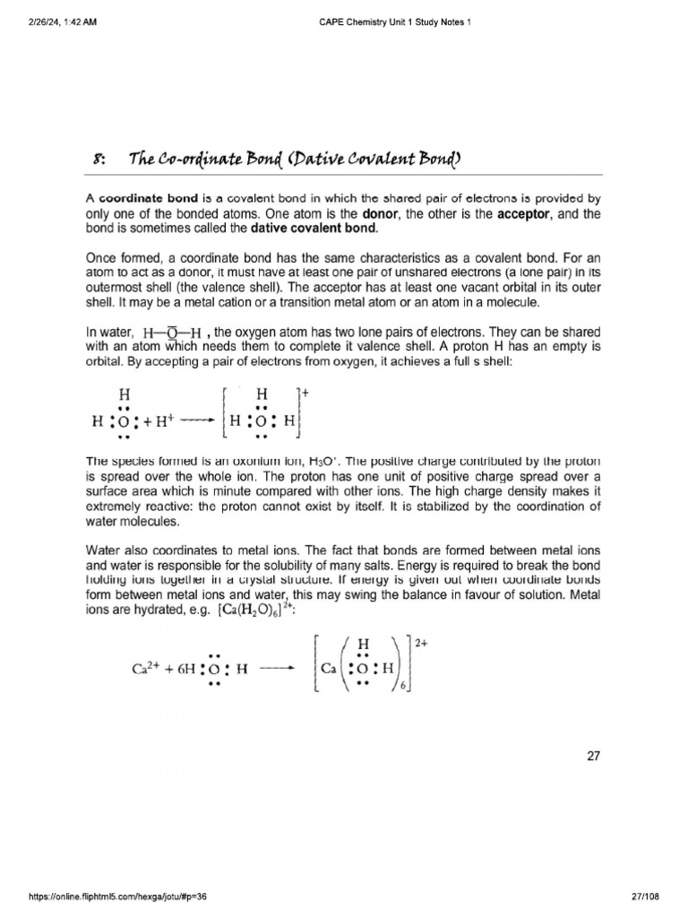 Forces of Attraction Notes | PDF
