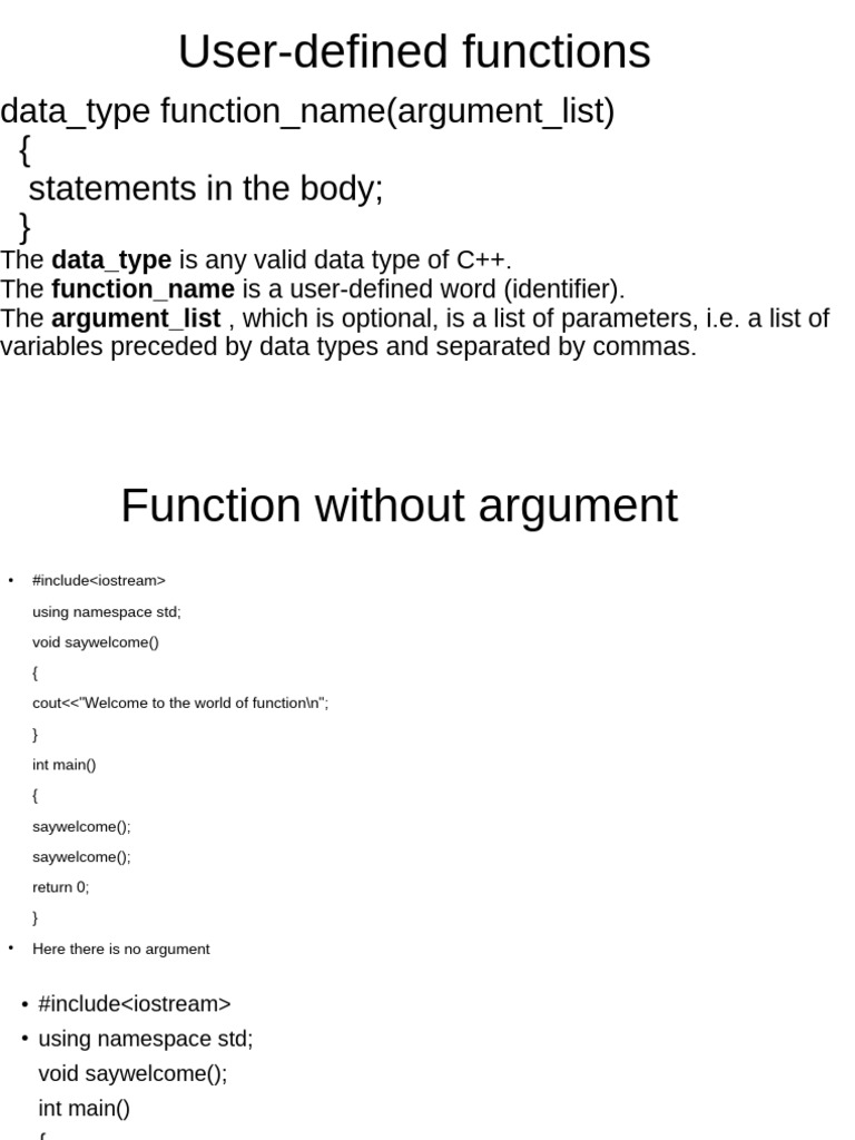 Chapter10 Functions | PDF | Parameter (Computer Programming) | Namespace