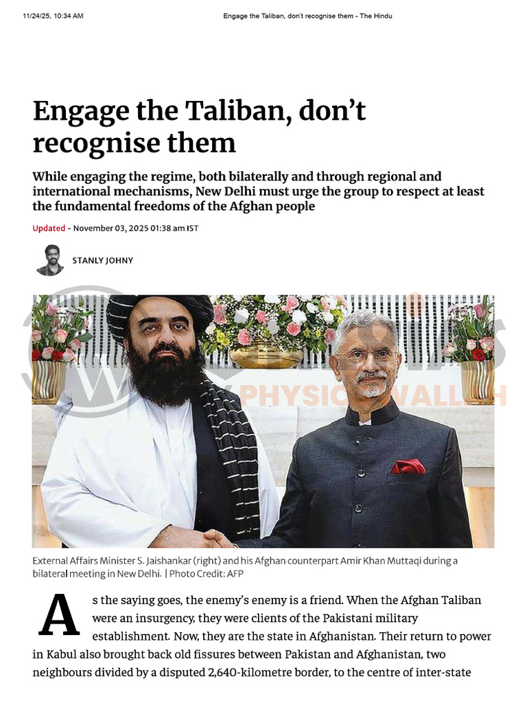 International Relations - Extra Notes (Part 15) | PDF | Taliban ...