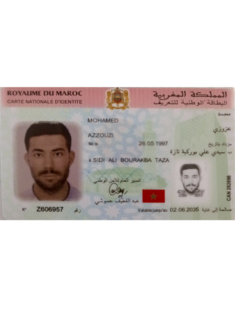 Moroccan - ID - Card 04 09 2025 11 32 | PDF