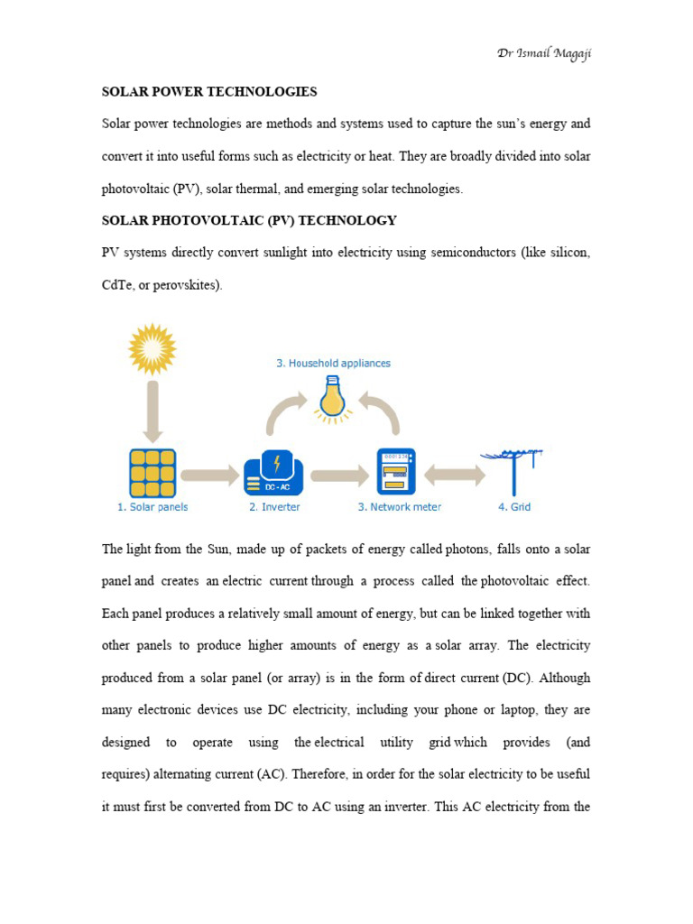 Sloar Energy Tecnologies | PDF | Wind Power | Solar Energy