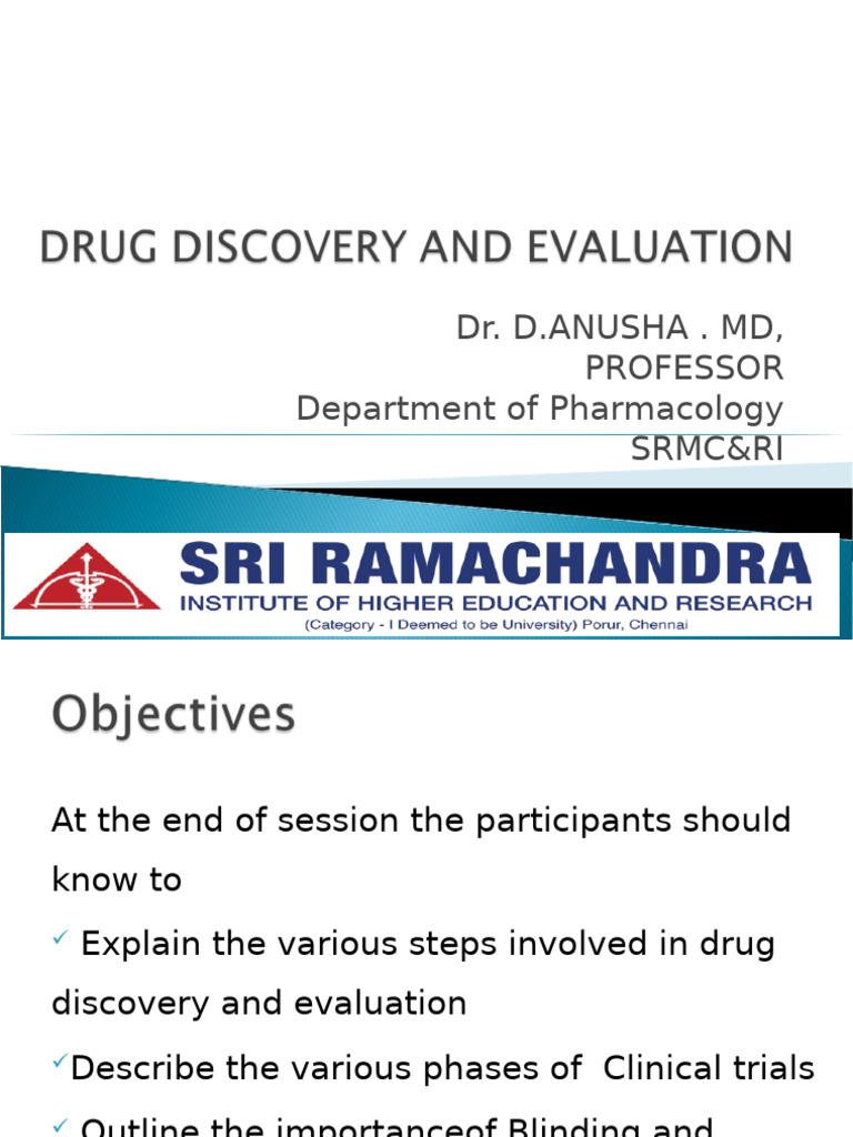 Drug Discovery and Clinical Trials Overview | PDF | Phases Of Clinical ...