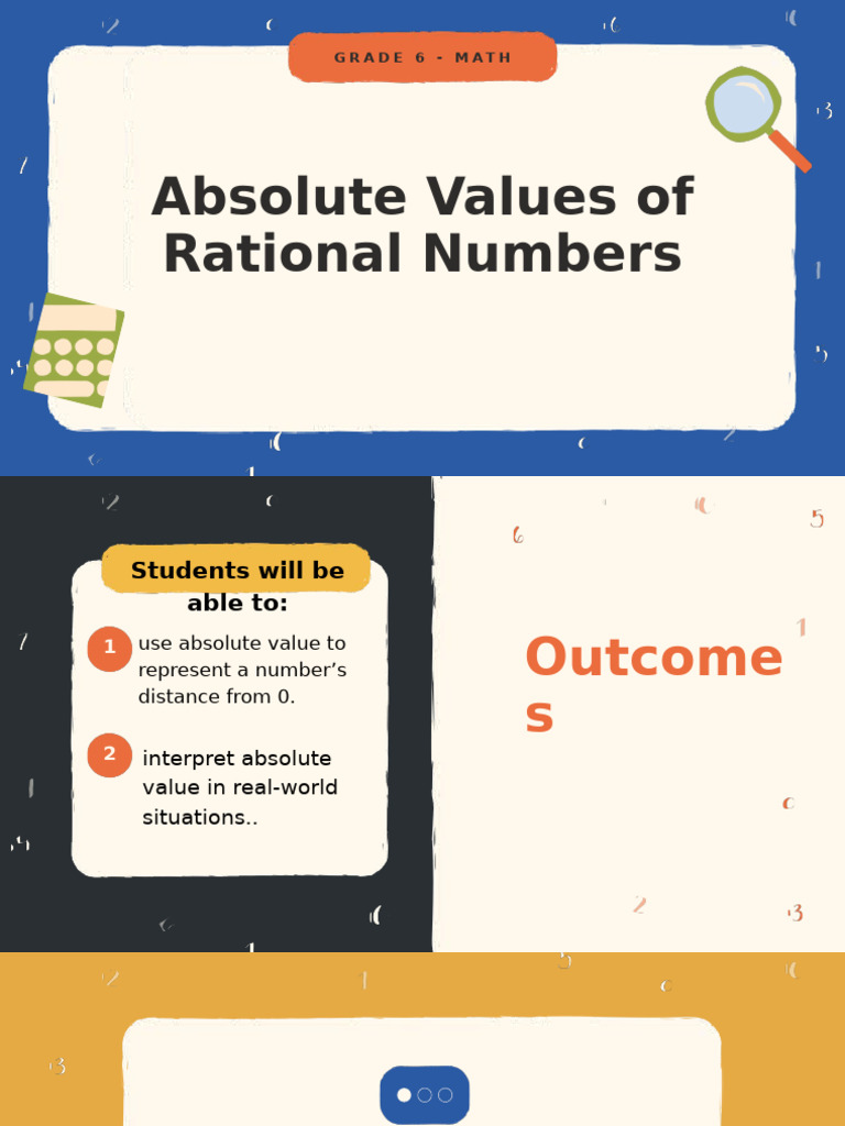Understanding Absolute Values in Math | PDF