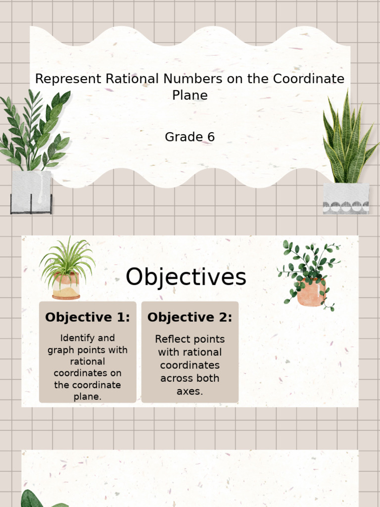 2-4 Represent Rational Numbers On The Coordinate Plane | PDF ...