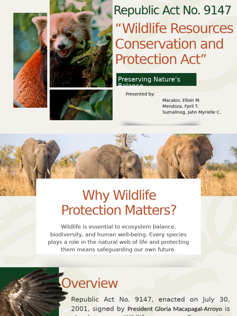 Wildlife Resources Conservation Act Overview | PDF | Endangered Species ...