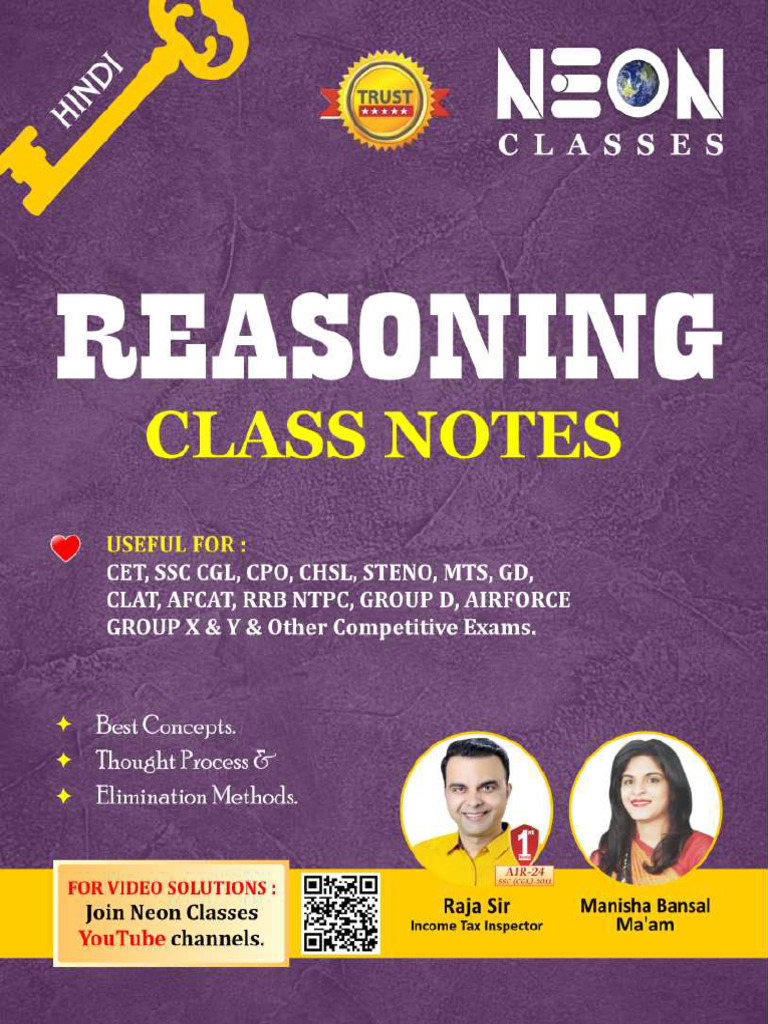 Reasoning Complete Class Notes | PDF