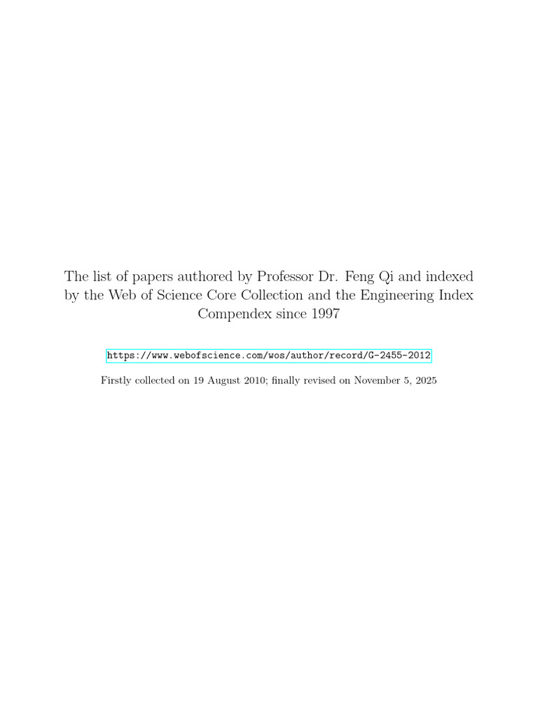 SCI EI Art Qi | PDF | Function (Mathematics) | Power Series