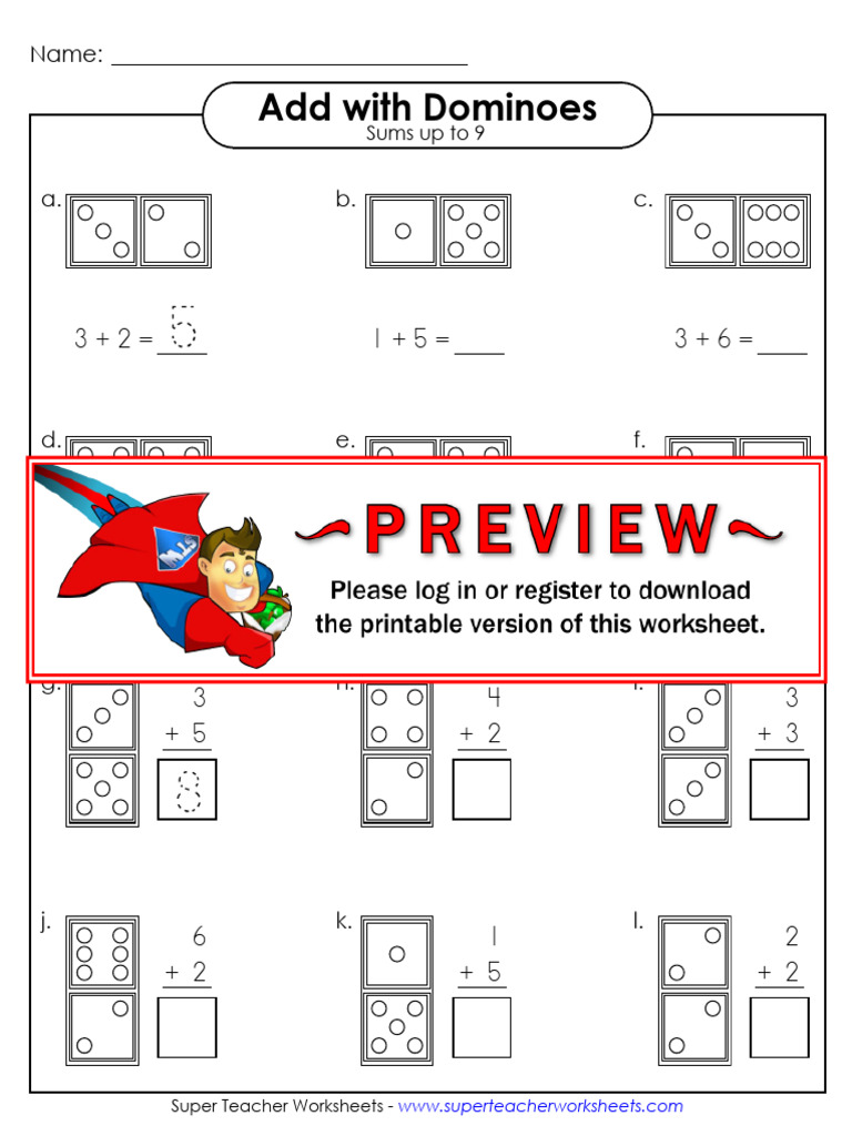Domino Add Upto9 | PDF