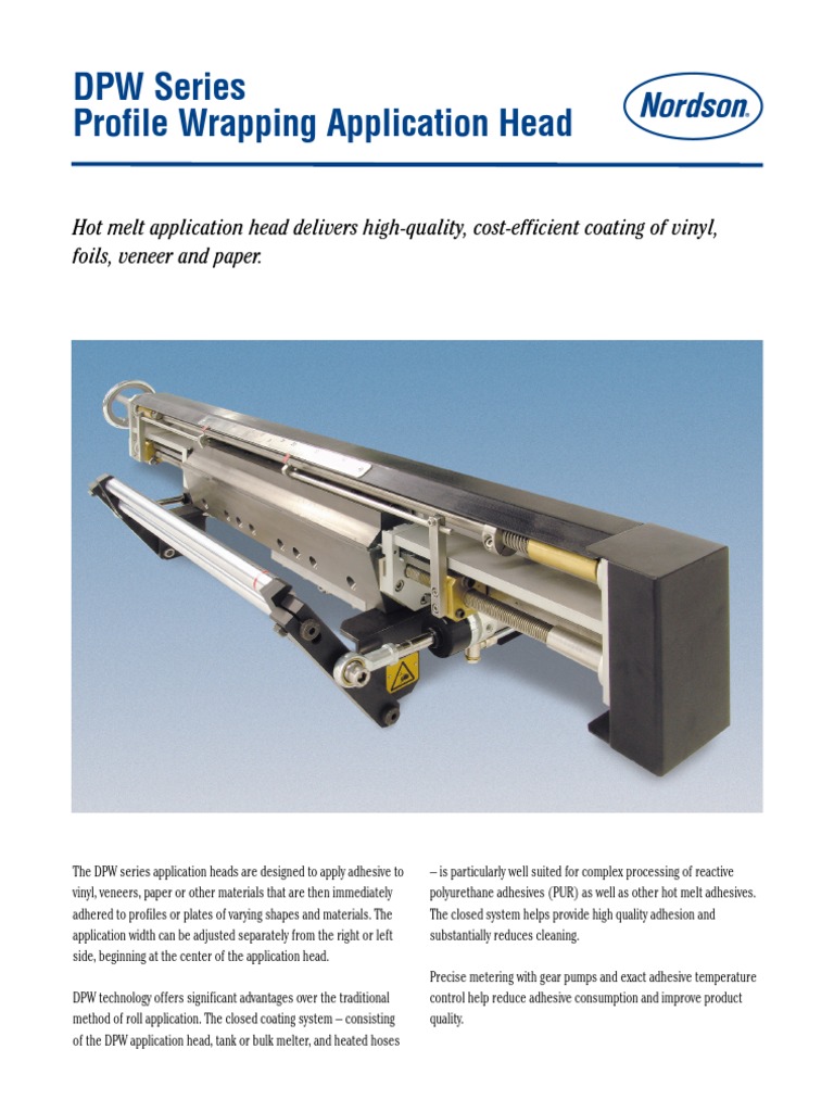 DPW Series Profile Wrapping Application Head | PDF | Adhesive | Paper