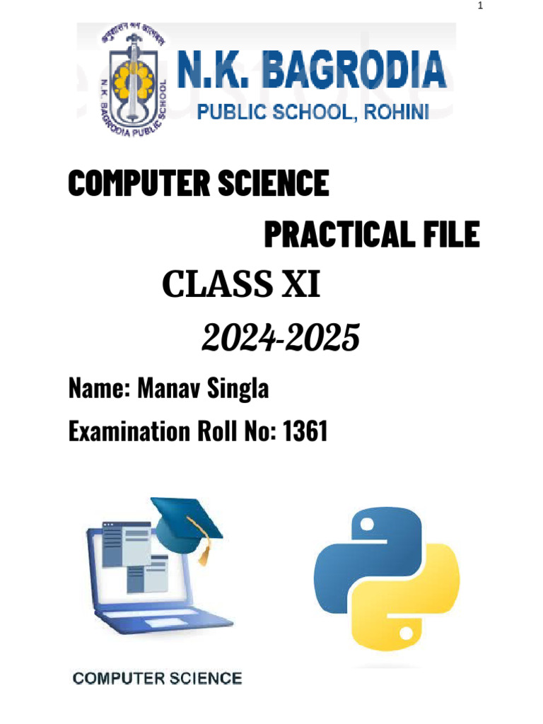 Copy of CS PRACTICAL FILE BY MANAV SINGLA (1) | PDF | Fahrenheit | Mathematics