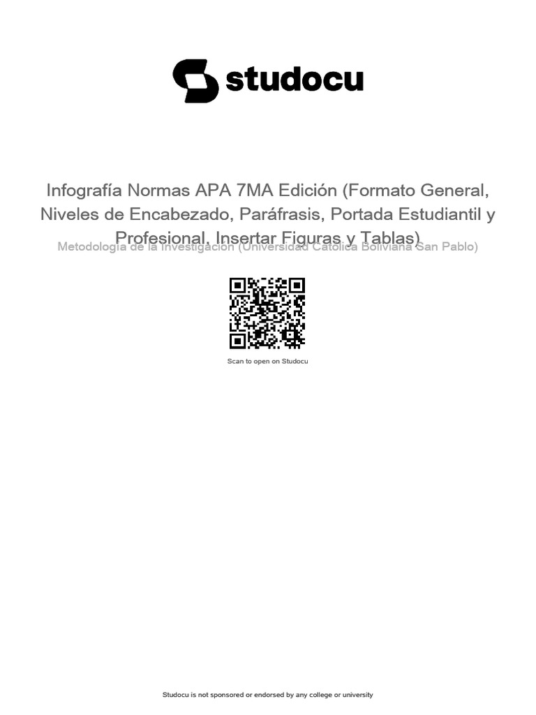 Infografía Normas APA 7ª Edición | PDF