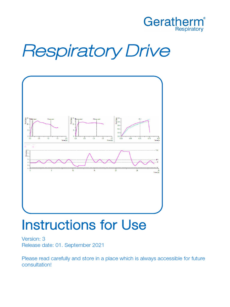 TDOBCH0115R3 (IFU Respiratory Drive En) Web | PDF | Breathing ...