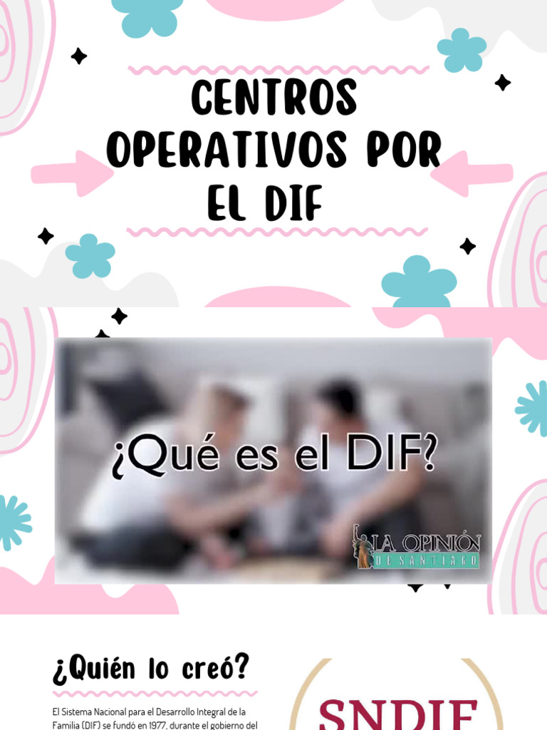 Presentación Centros Operados por el DIF | PDF