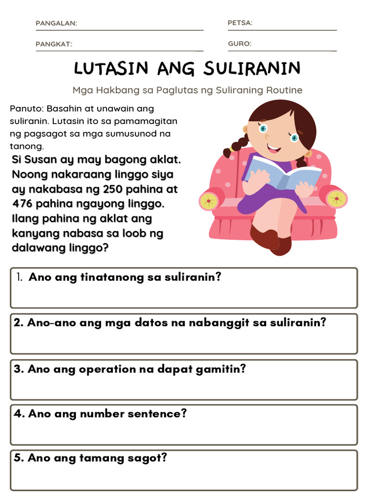 Addition Problem Solving | PDF