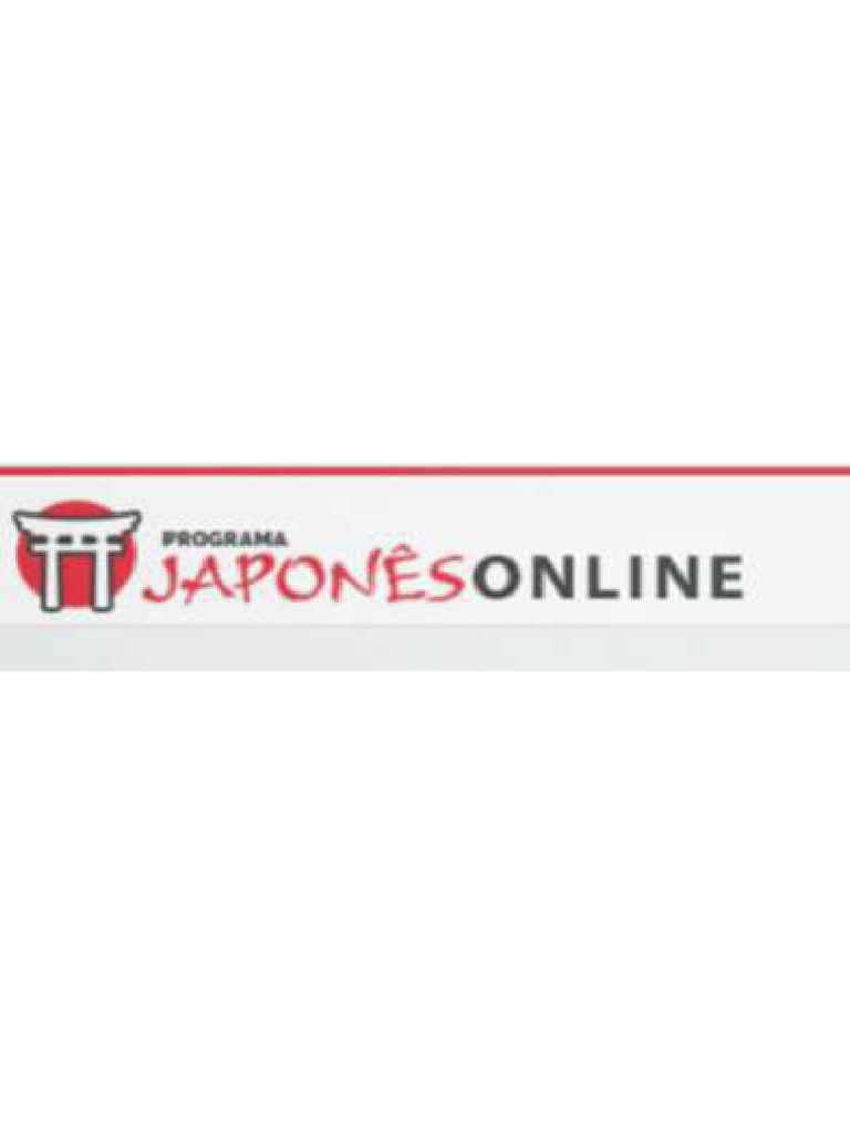 Conteúdos Programa Japonês Online | PDF