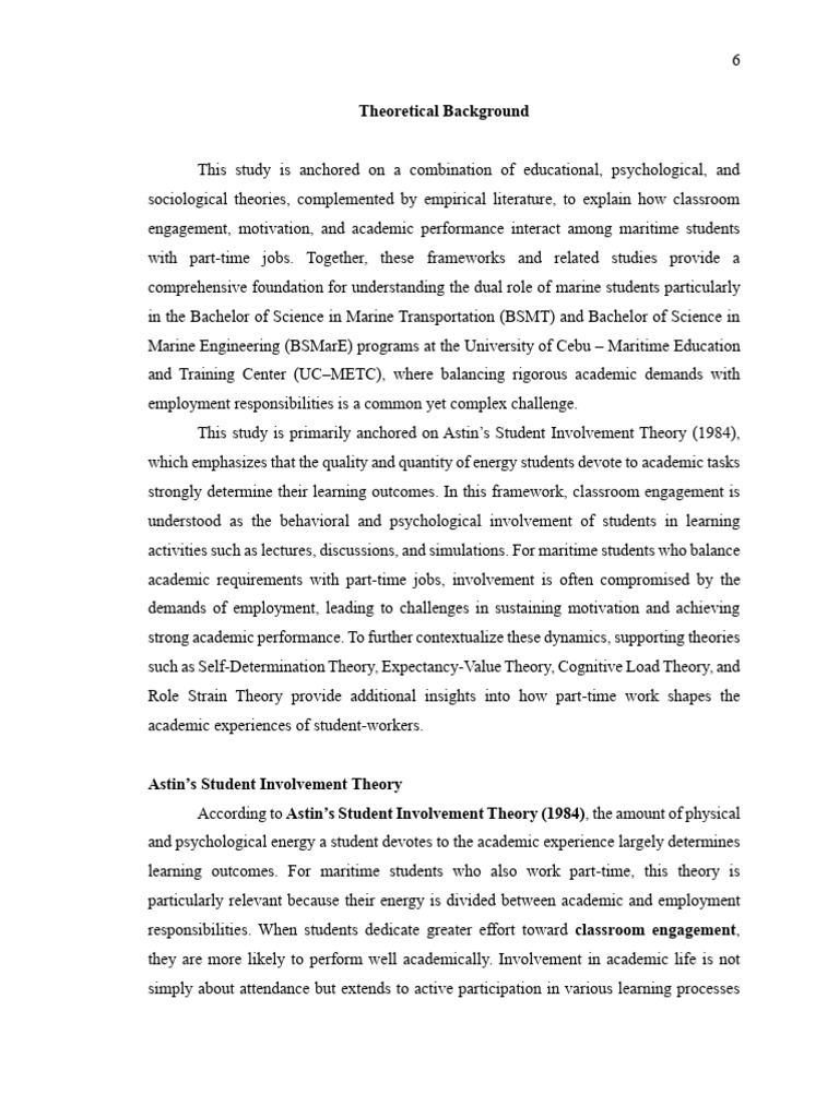 Theoretical Background and RRL Final | PDF | Cost Of Living | Motivational