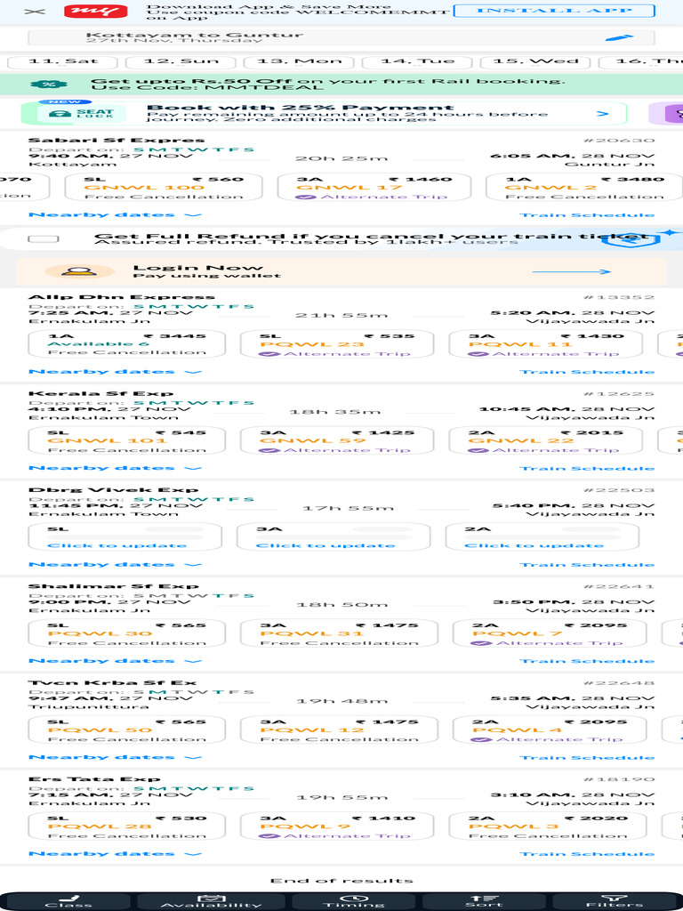 MakeMyTrip - Trains | PDF | Payments