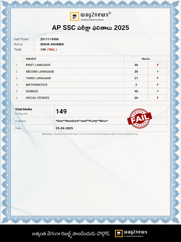 2511119006-ap-ssc-marks-memo | PDF