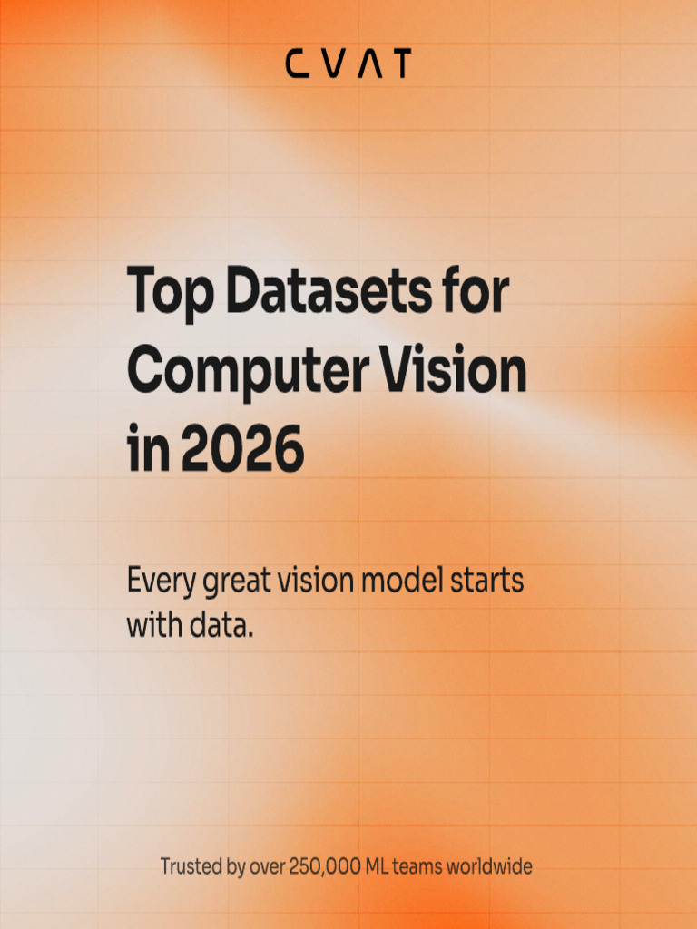 Datasets For Computer Vision Applications in 2026 | PDF