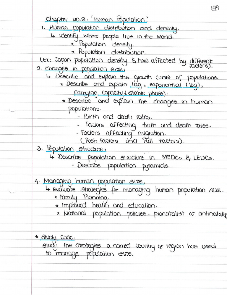 Topic 8 - Human Population | PDF