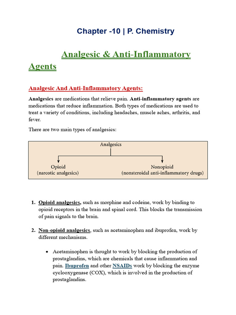Chapter 10 Pharmaceutical Chemistry | PDF | Morphine | Opioid