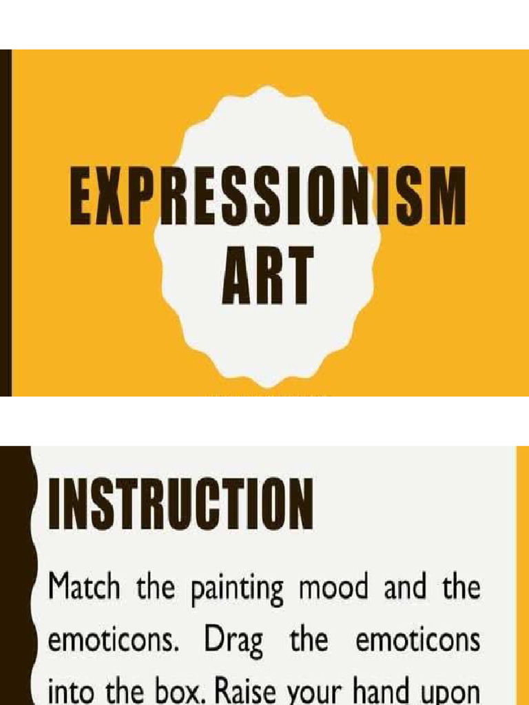 Expressionism Powerpoint For Grade 10 Students | PDF