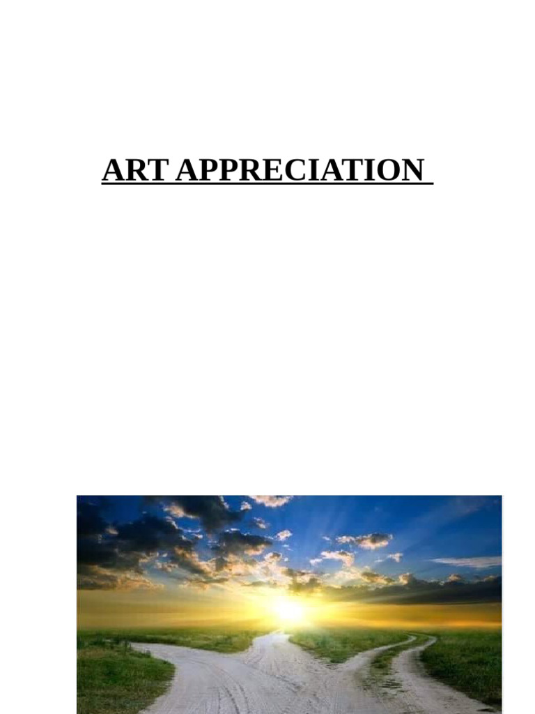 b1. Art Appreciation Slides | PDF