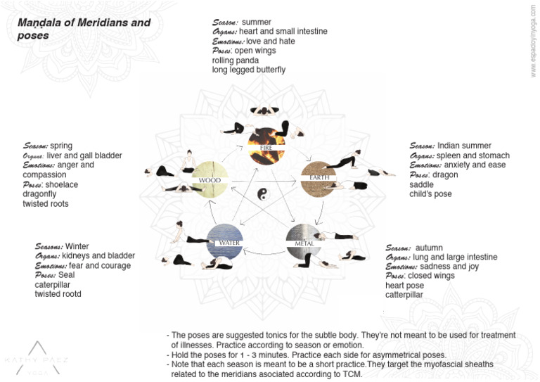 Seasonal Yoga Poses for Meridians | PDF | Meridian (Chinese Medicine)