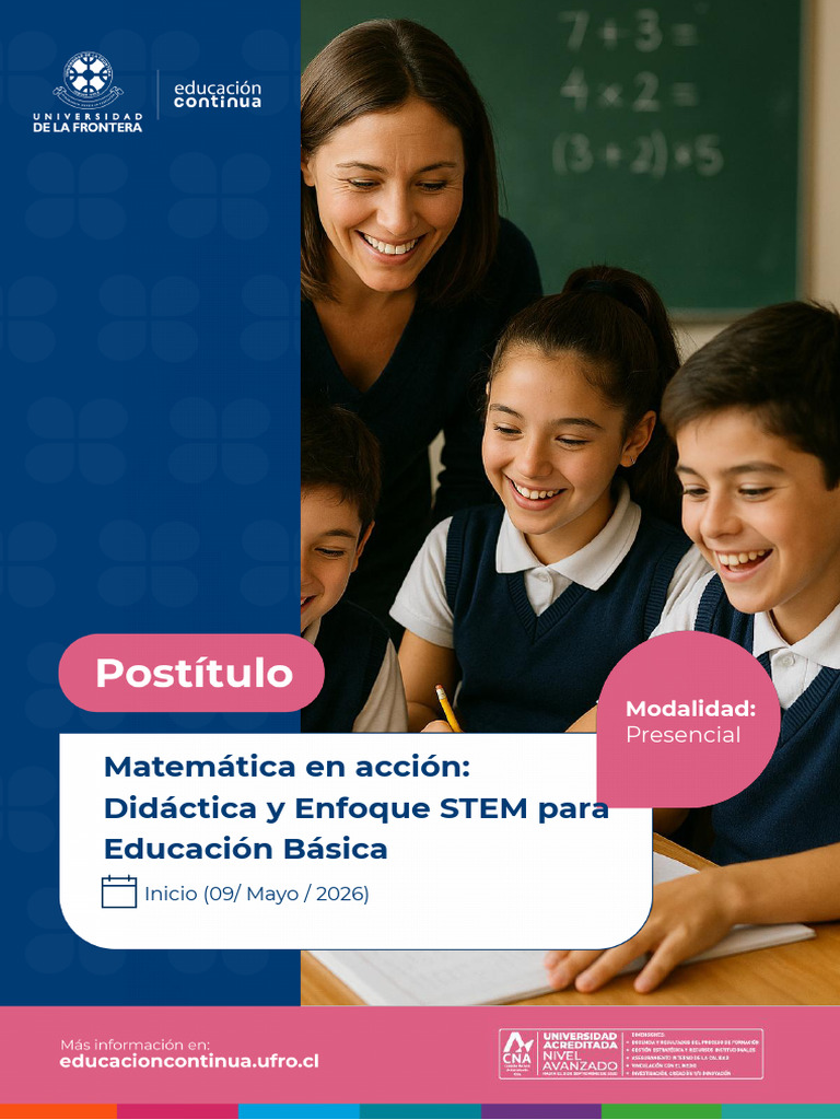 Brochure - Postitulo Matematica en Accion 2026 | PDF | Educación ...